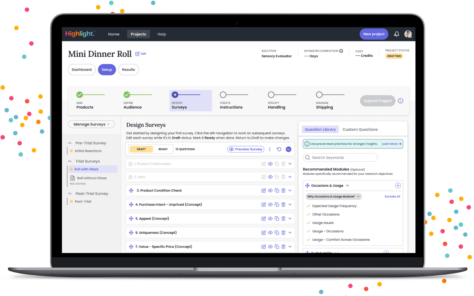 Build research-grade surveys